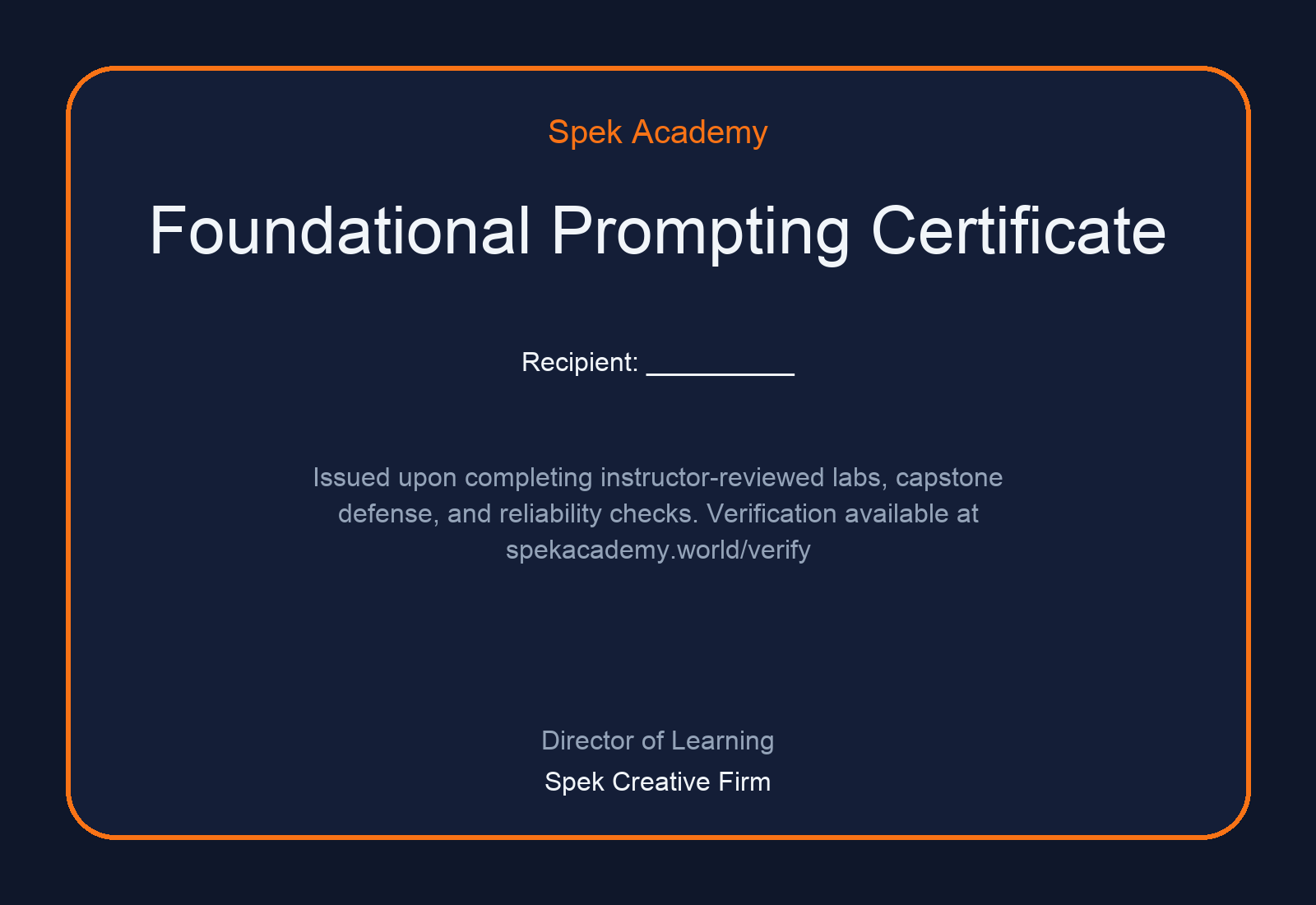 Spek Academy - Master AI Workflows & Prompting | Professional AI Education
